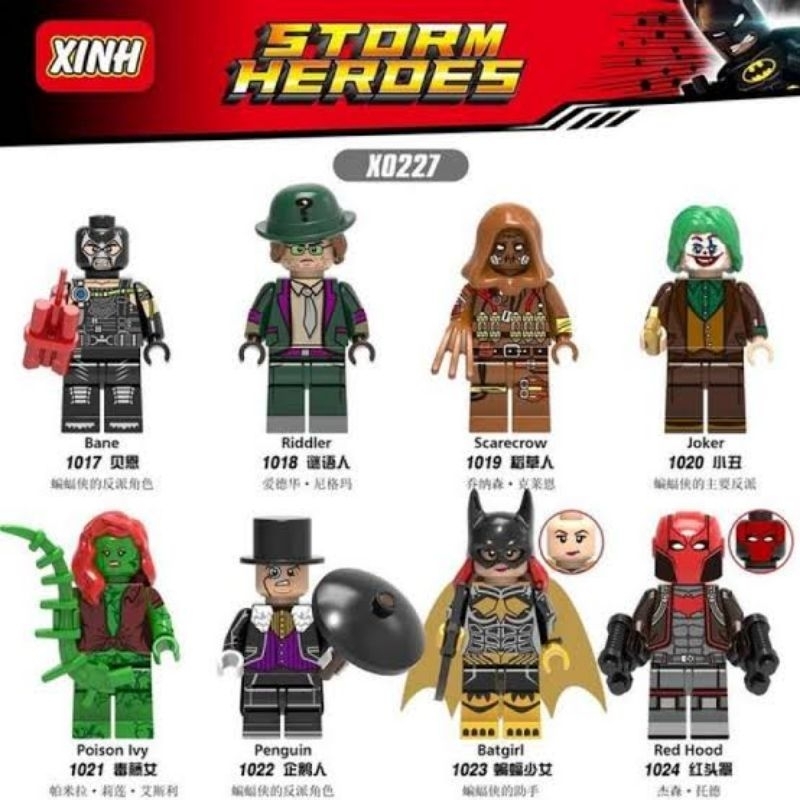 X0227 Bane Riddler Scarecrow Joker Poison Ivy Penguin Batgirl Red Hood ...