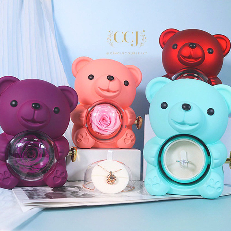 MAWAR Bear TEDDY PROMISE BOX - HIDDEN JEWELRY / WEDDING RING BOX ...