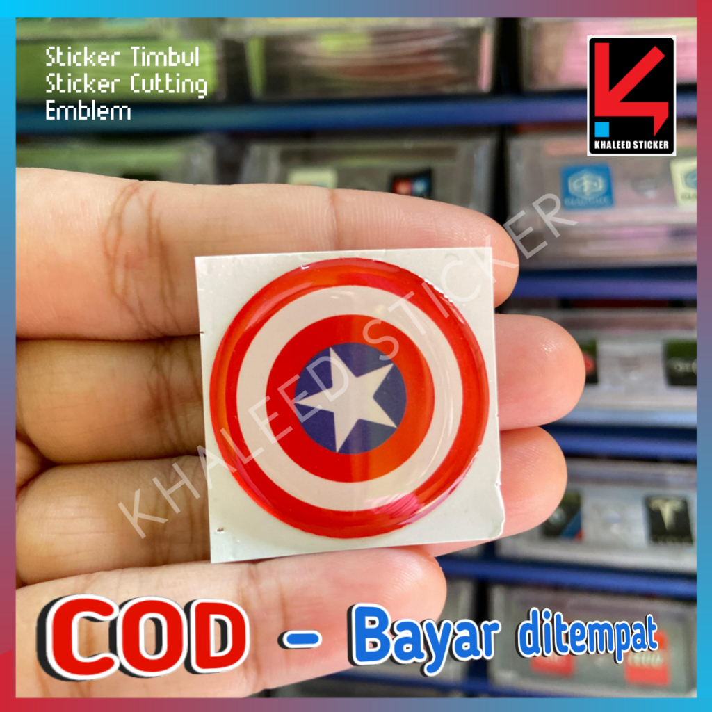Captain AMERICA embossed STICKER BRAKE CALIPER EMBLEM STICKERS ...