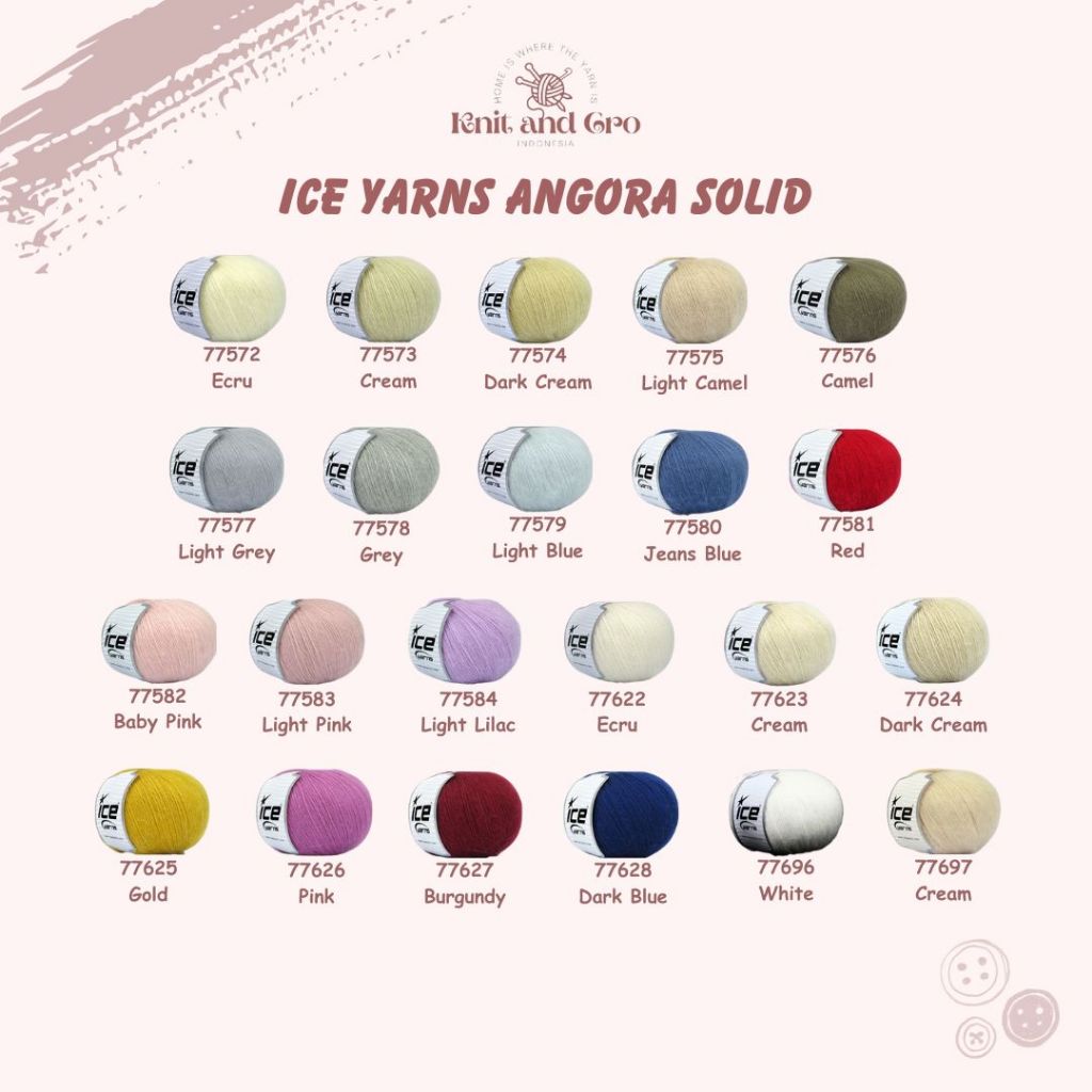 Angora Solid Knitting Yarn | Shopee Philippines