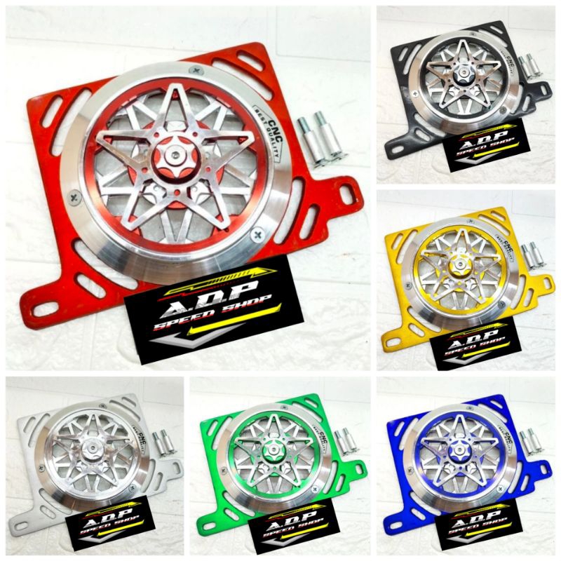 Radiator Cover Set CNC star motif spinner Nmax Aerox Old New Set of ...