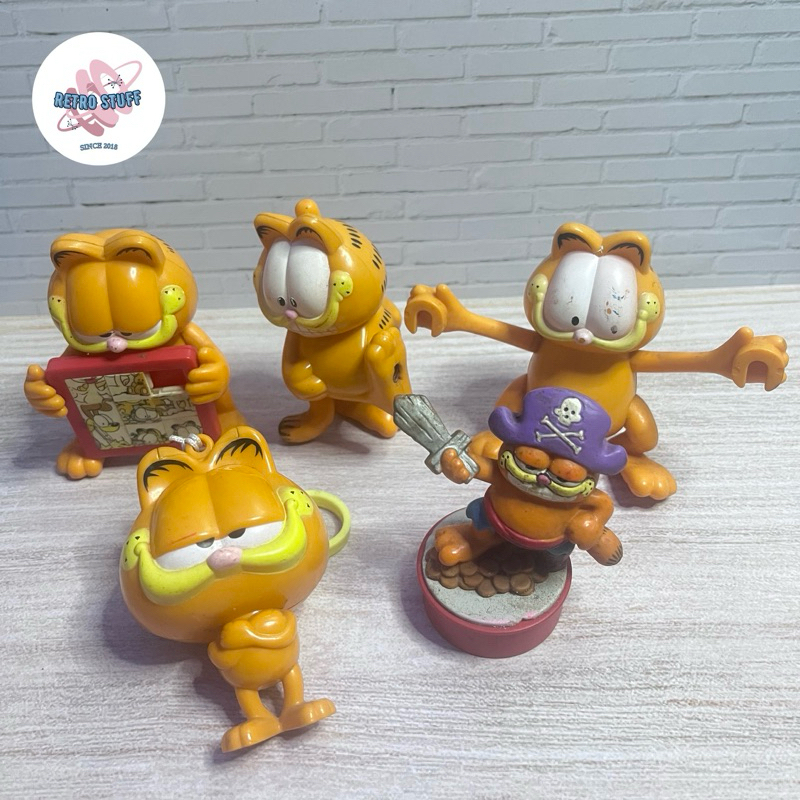 Oren Garfield Cat Figure Set | Shopee Philippines
