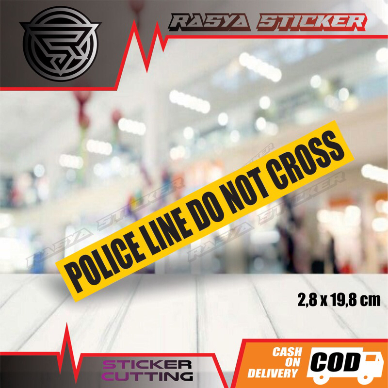 Police LINE DO NOT CROSS Cutting Sticker | Shopee Philippines