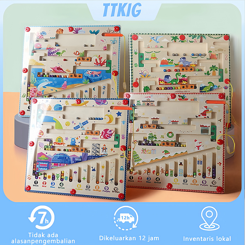Magnetic Board / Color Classification Maze / Educational Toys for ...