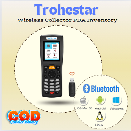 Trohestar/ Wireless Barcode Scanner Collector PDA Inventory Scanner/ 1D ...