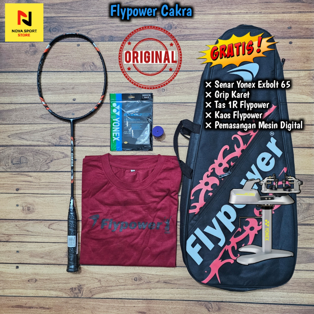 Flypower Cakra Badminton racket | Shopee Philippines