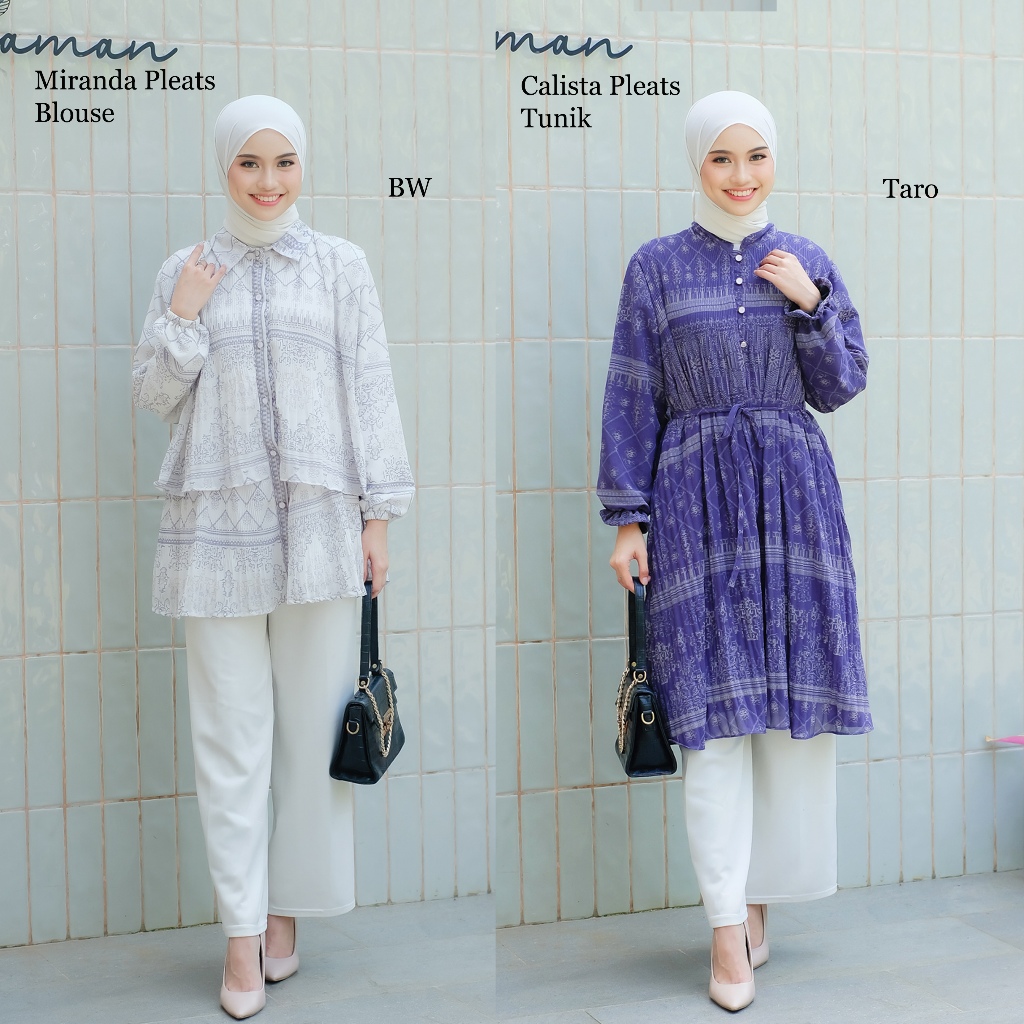 Miranda Pleats Blouse & Calista Pleats Tunic Part 3- By Denica outfit ...