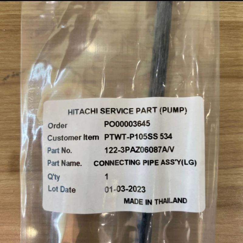 Hitachi water pump spare parts Connecting Pipe / Charger water hose ...