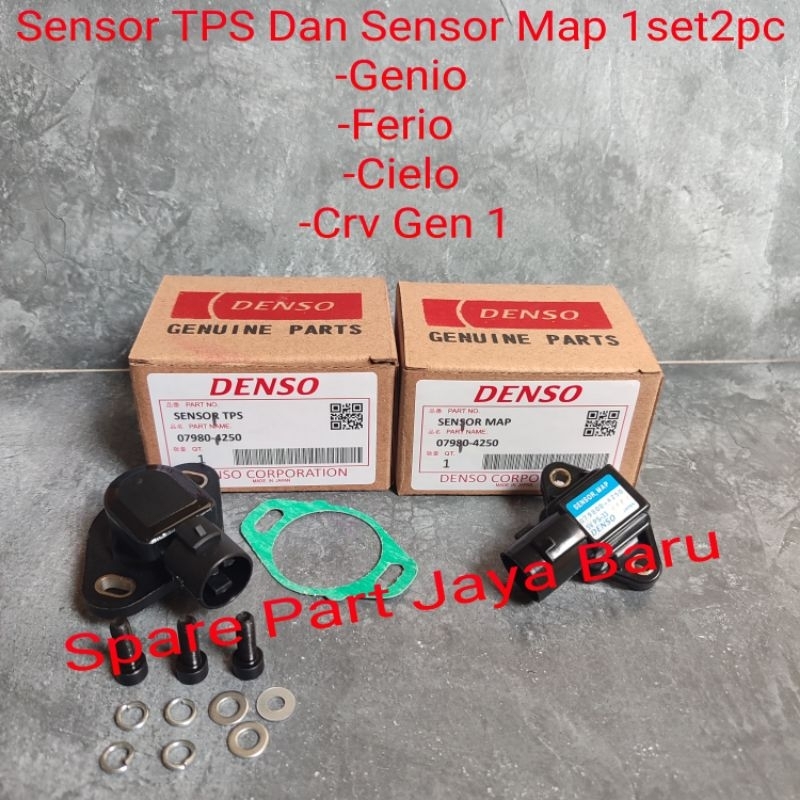 Map Sensor And TPS Sensor Honda CRV Old Gen 1 1999-2001 1set Original ...