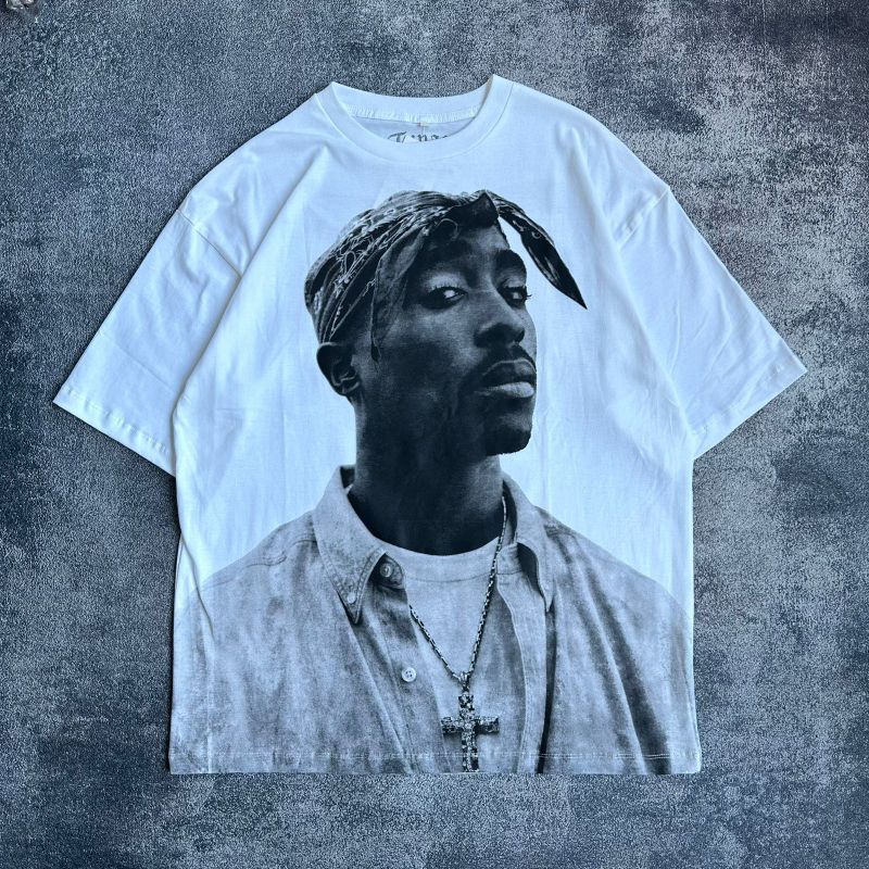Tupac Thug Life Oversize T-Shirt - T Shirt Vintage Oversize Tupac Thug ...