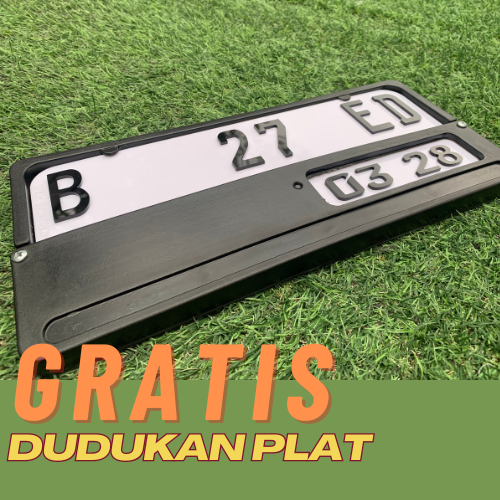 HITAM PUTIH Luxury Motorcycle Number Plate Custom 3D Embossed Acrylic ...