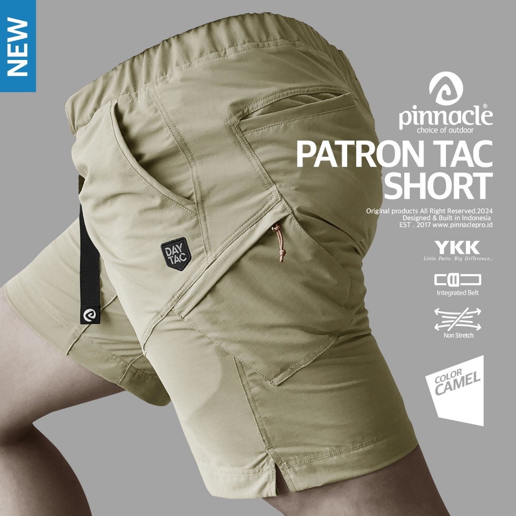 Pinnacle Pro Official Patron Day Tac Short - Camel | Shopee Philippines