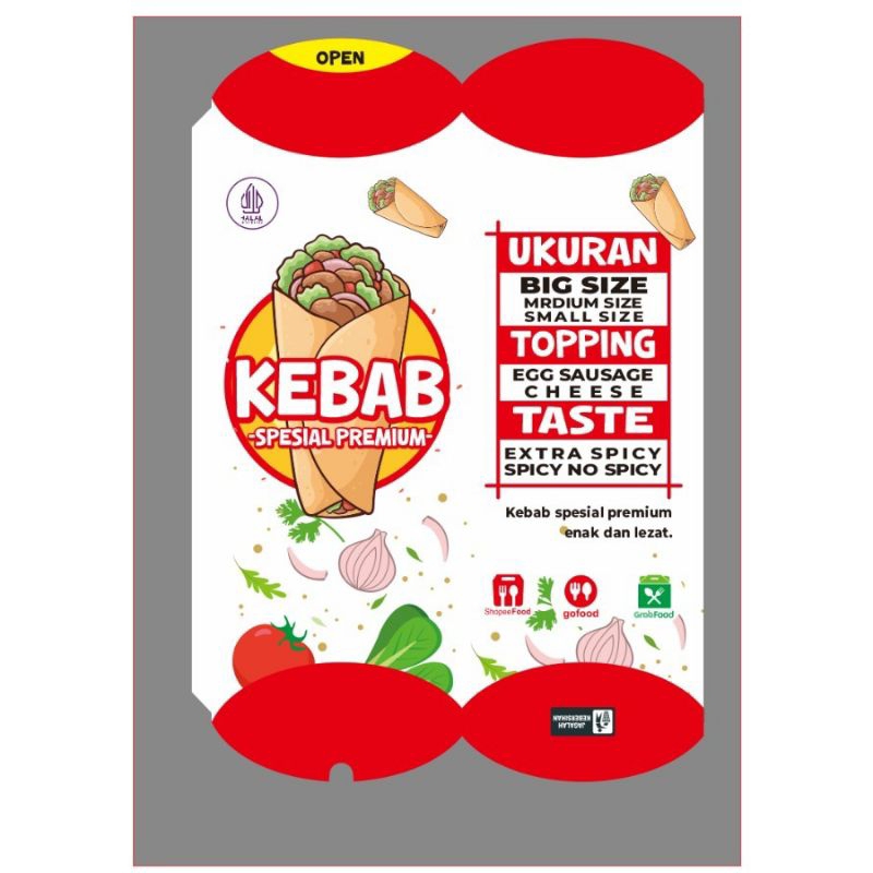 Kebab Paper/ivory kebab Packaging Box all size | Shopee Philippines