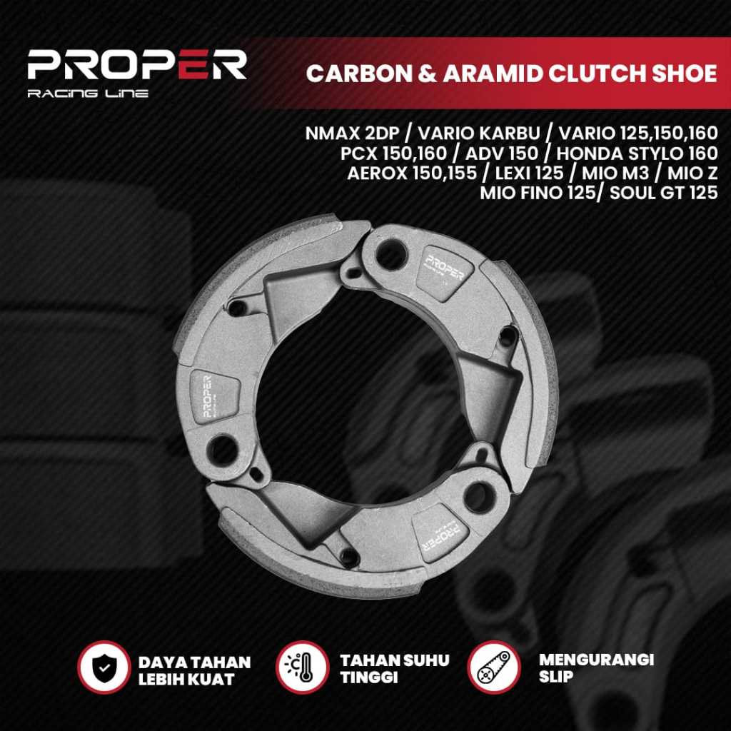 Double Lining PROPER RACING LINE Nmax Aerox Lexi 125 155 2DP B65 B8R ...