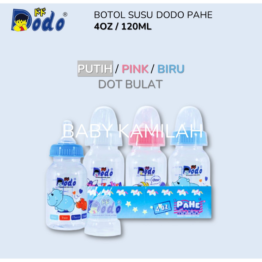 Dodo Baby Milk Bottle Pacifier Round 120ml | Shopee Philippines
