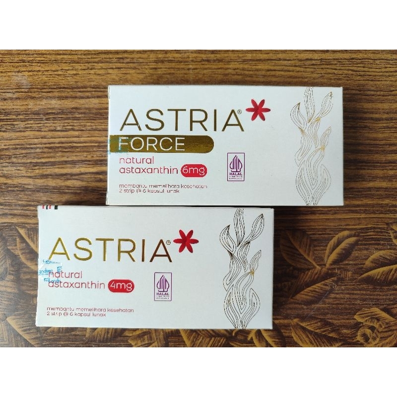 Astria astaxanthin 4mg/Astria force astaxanthin 6mg (1box 2strip @6 ...