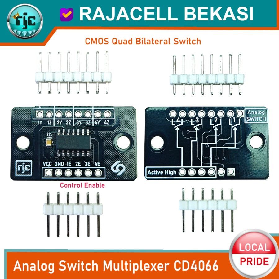 Cd4066 4-Channel Analog Digital Multiplexer Demultiplexer Switch Module ...