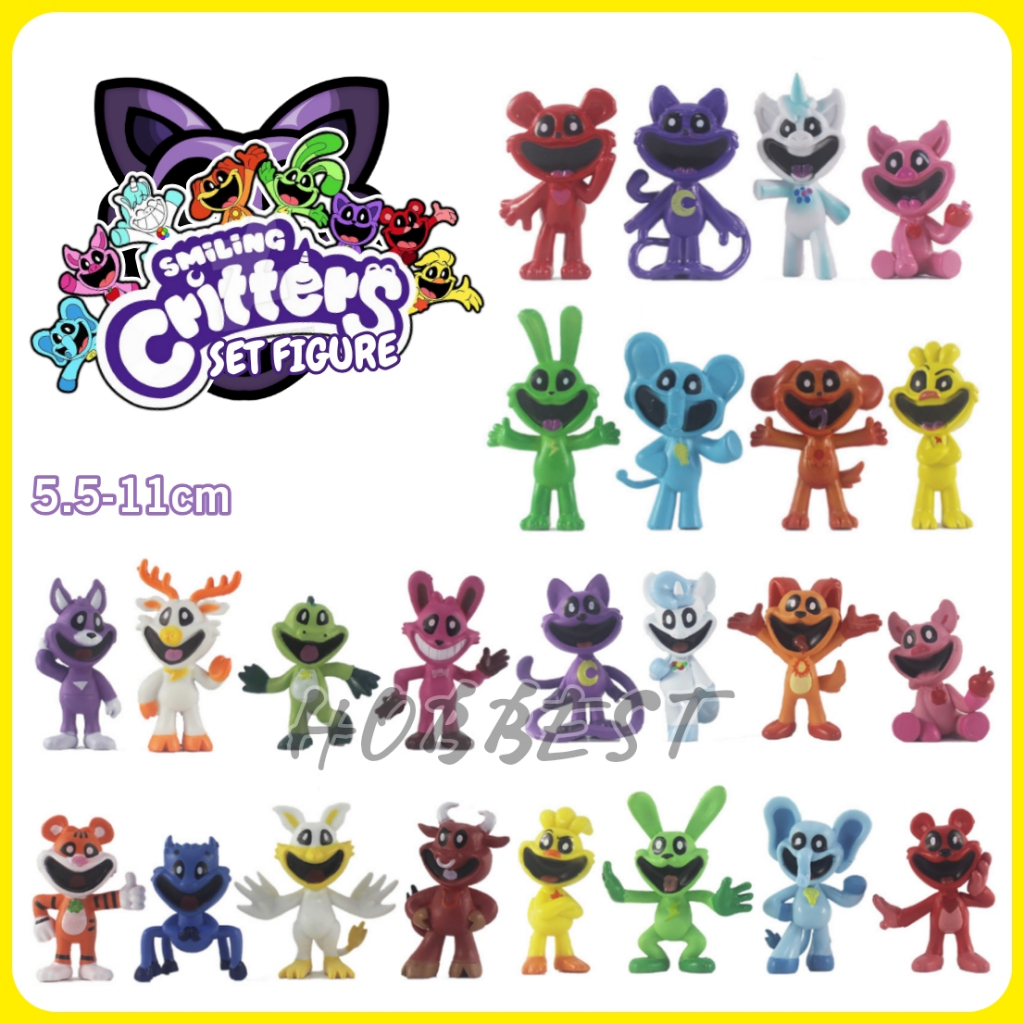 Action Figure SMILING CRITTERS set Miniature Figure Cake Topper Toy ...