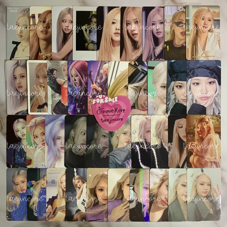 Blackpink ROSE OFFICIAL PHOTOCARD ALBUM DVD POB LUCKY DRAW LD BOOTH ...