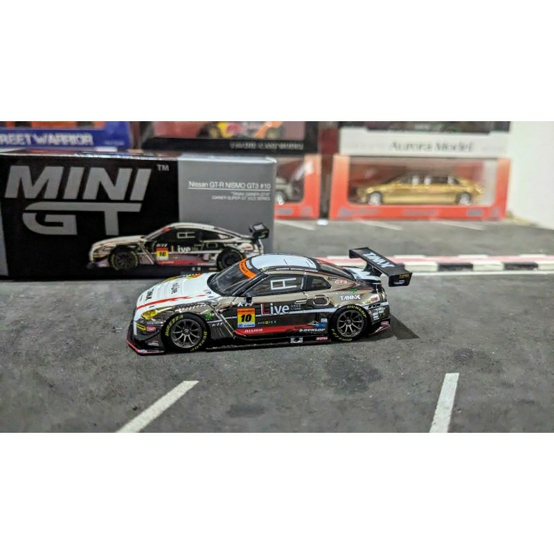 Diecast Mini GT Nissan Skyline GTR R35 Nismo GT3 10 Tanax Gainer GTR no ...