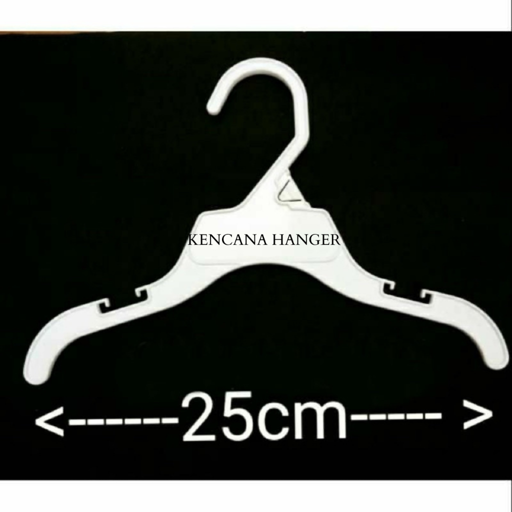 PUTIH GANTUNGAN Children's Clothes Hanger 495 White (1 Dozen) | Shopee ...