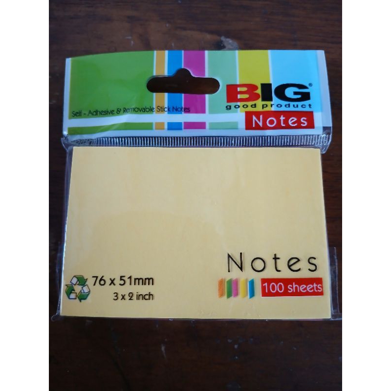 Sticky NOTES BIG 76 X 51mm RAINBOW (Memo / Post It) | Shopee Philippines