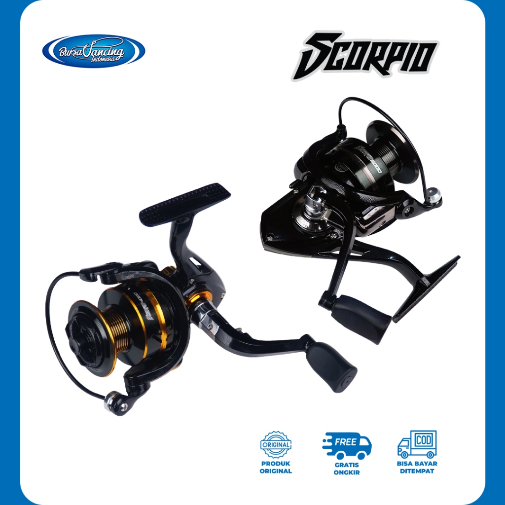 Scorpio Metal Body Fishing Reel with Drag Killer and Strongest | Shopee ...