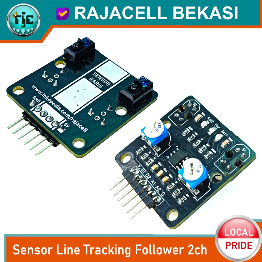 2ch Line Sensor Robot Line Follower Infrared IR Proximity Digital ...