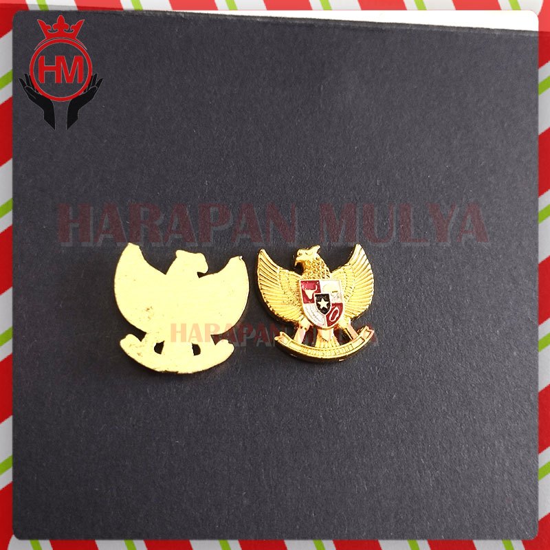 Brooch Uk. 1.8 Garuda Indonesia Brass Gold Garuda Pin - Harapan Mulya ...