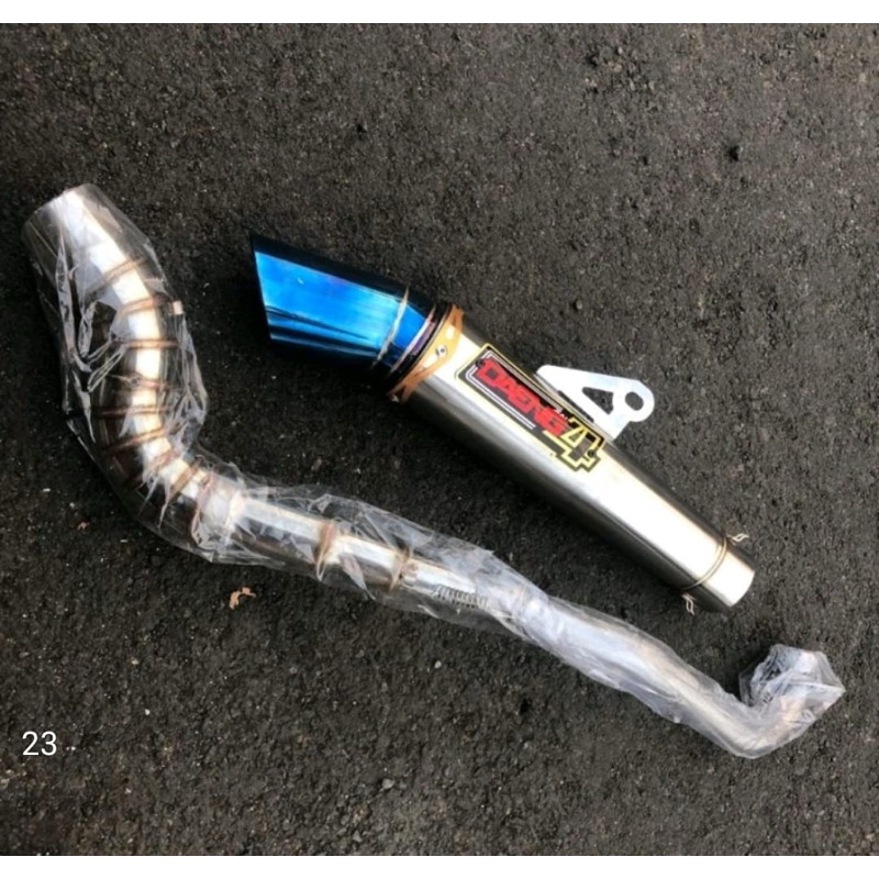 Daeng sai4 Pipe canister conical open specs exhaust Pipe for Wave 125 ...