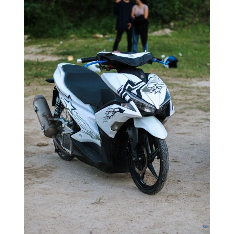 Striping STICKER TRANSPARENT AEROX OLD 155 MOTIF DESIGN STAR X API ...