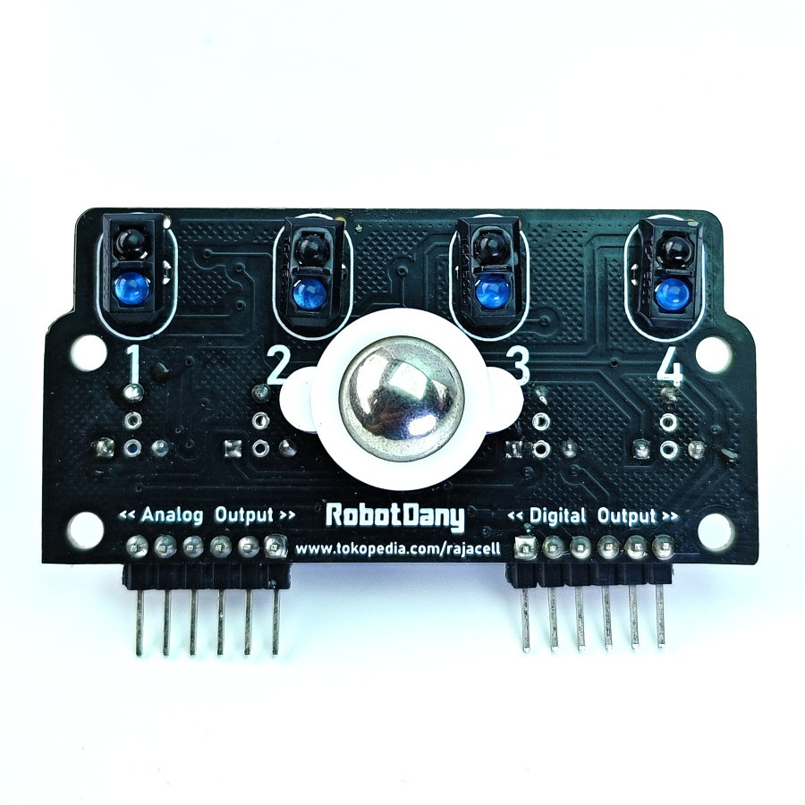 4ch Line Sensor Plus Wheel Robot Line Follower Infrared IR Proximity ...