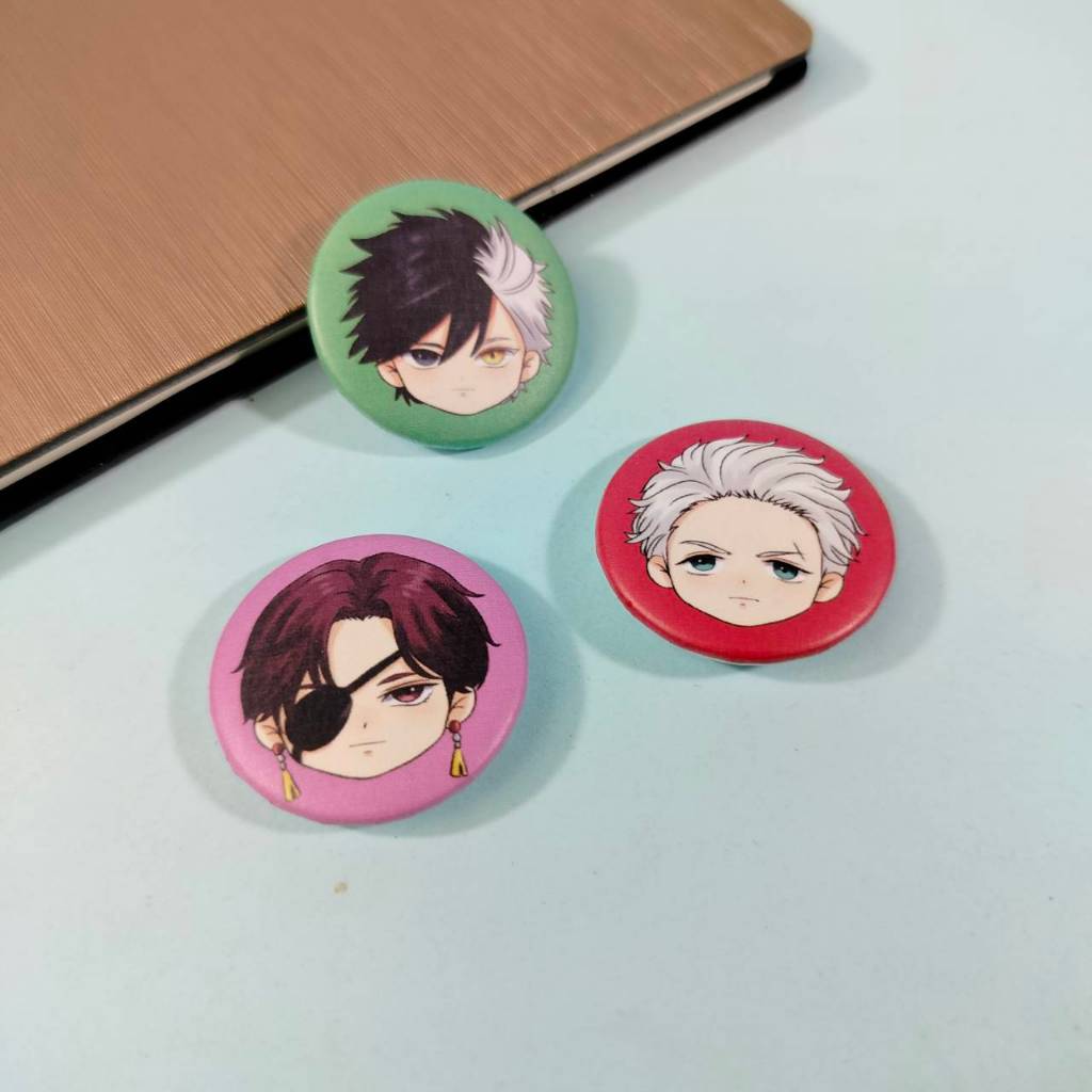 Mini Size "32 x 32 mm" Anime Character Wind Breaker PIN - Bross ...