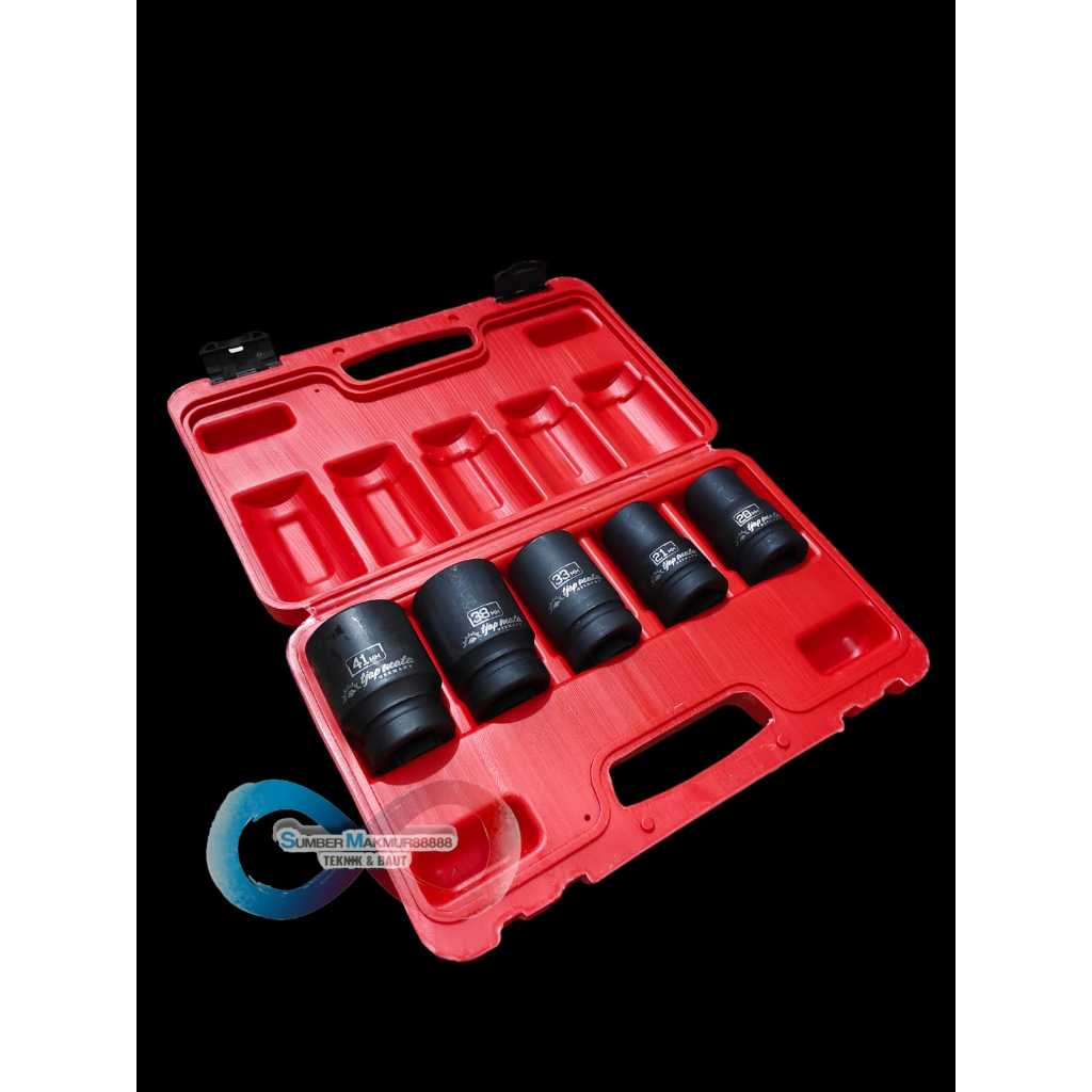 1 inch impact socket set of 5 pcs (20 - 41mm) tamp mata | Shopee ...
