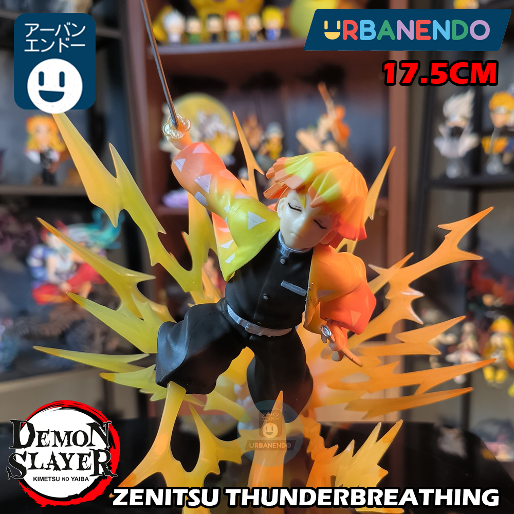 Demon Slayer Zenitsu Action Figure, 17.5cm, Original Room Display ...