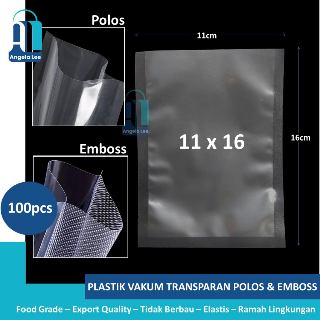 Plastic Vacuum Plain Emboss 11x16cm Vacuum Bag Food Sealer Frozen Food ...