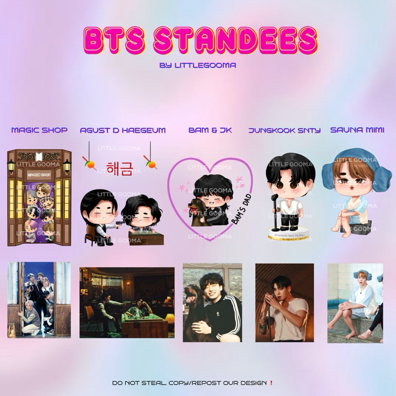 Standee BTS by Little Gooma - Standee BTS - Standee Desk | Shopee ...