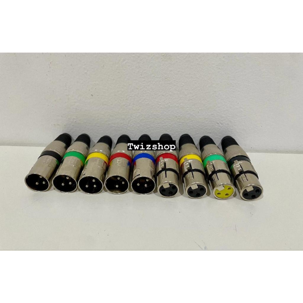 Canon XLR Canare Jack 3 Pin Male Male / Canon Socket Canare Female Key ...