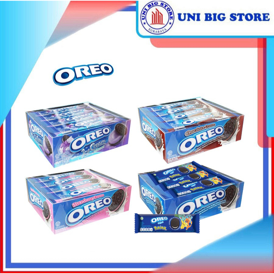 Oreo Biscuit Sandwich Contents of 3 Original Vanilla Strawberry ...