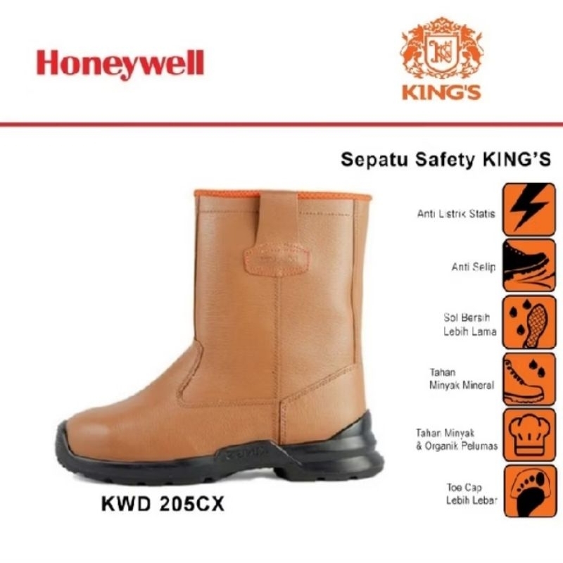 Safety shoes KINGS Kwd 205CX safety shoes 205X By Honeywell | Shopee ...