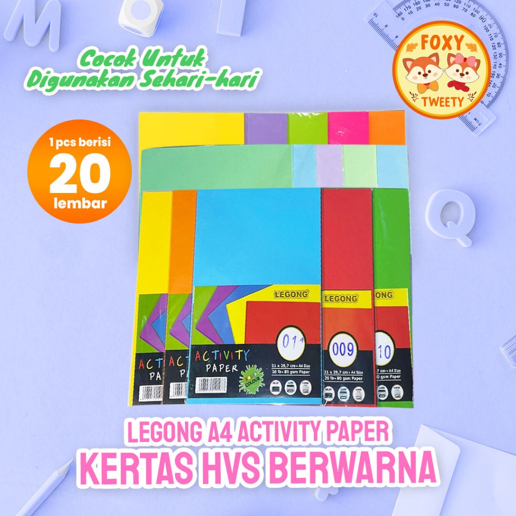 A4 Color HVS Paper, Double Side Origami Paper, Legong Brand Color ...