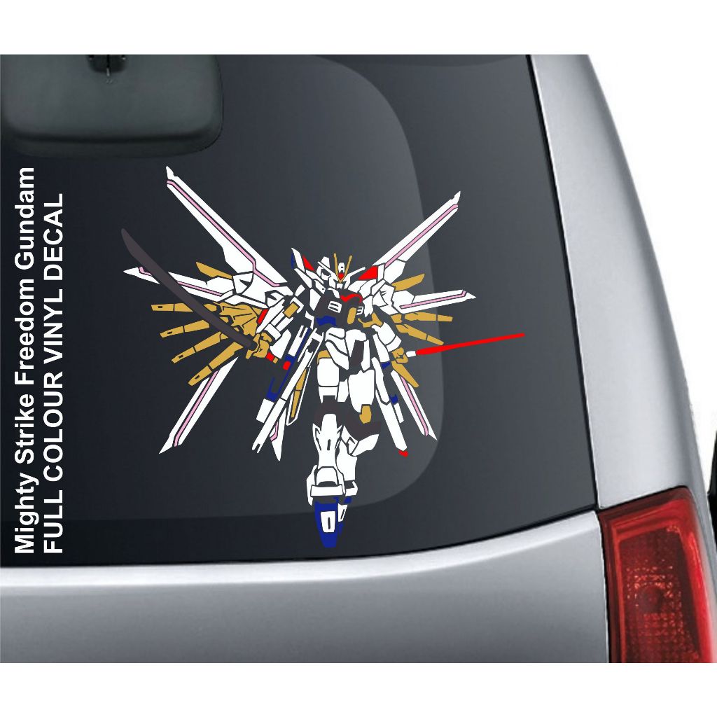 Sticker Cutting Mighty Strike Freedom Gundam Cool Anime | Shopee ...