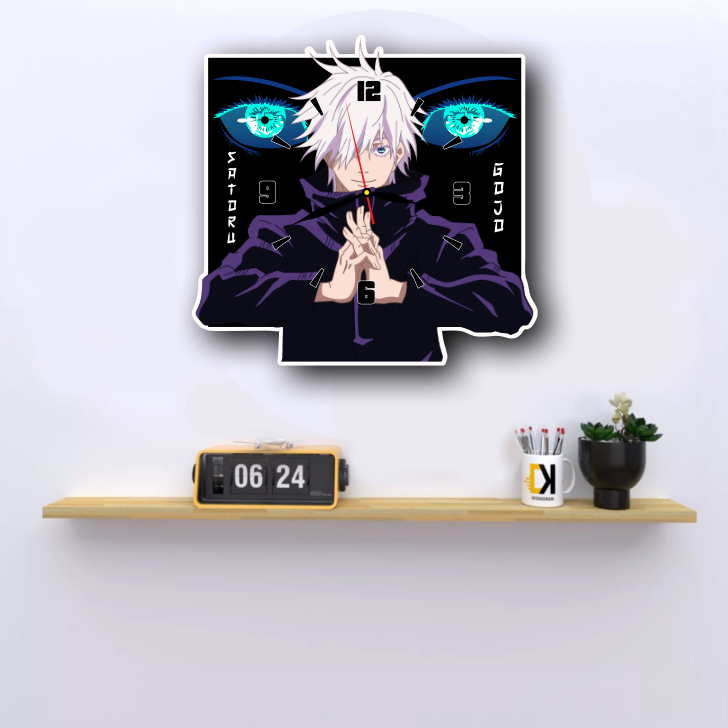 Karimika Unique Wall Clock Aesthetic LED Anime Image JUJUTSU KAISEN ...