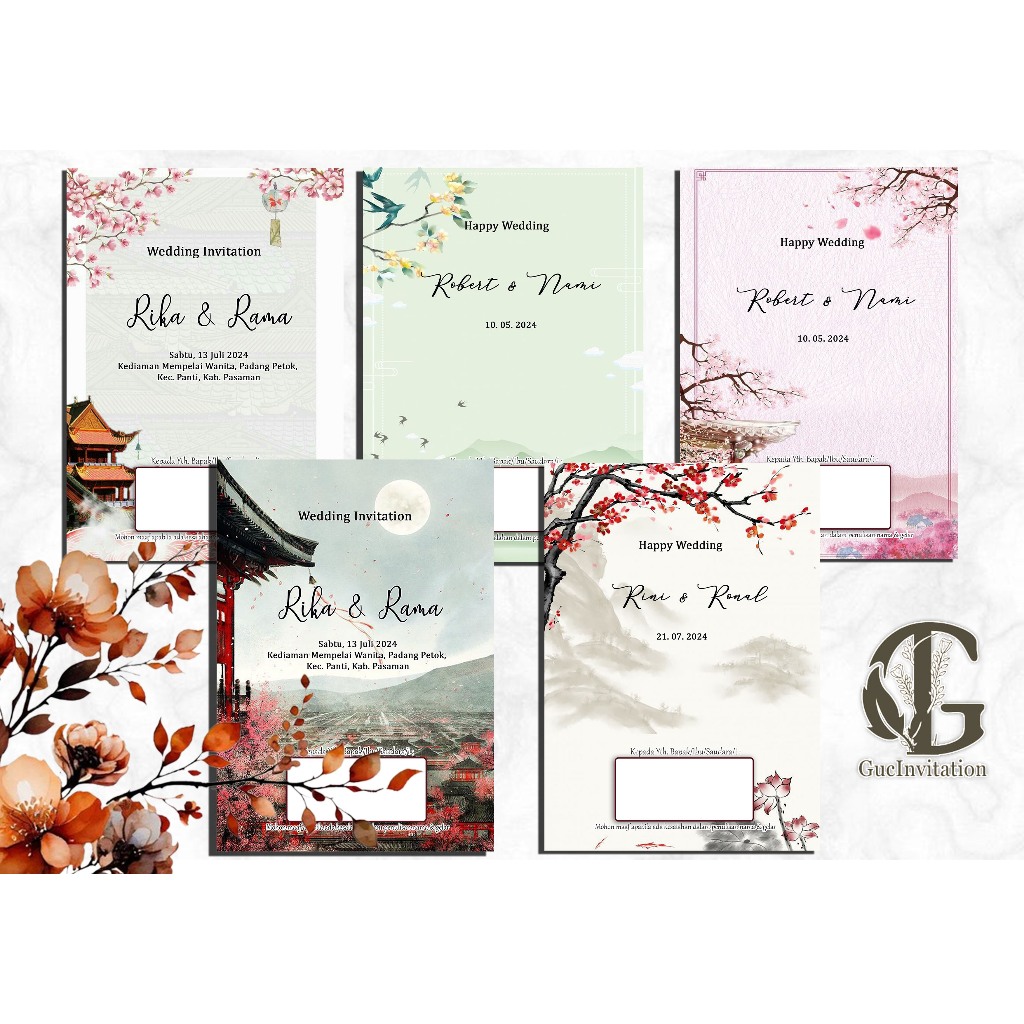 2-fold Wedding Invitation | Shopee Philippines