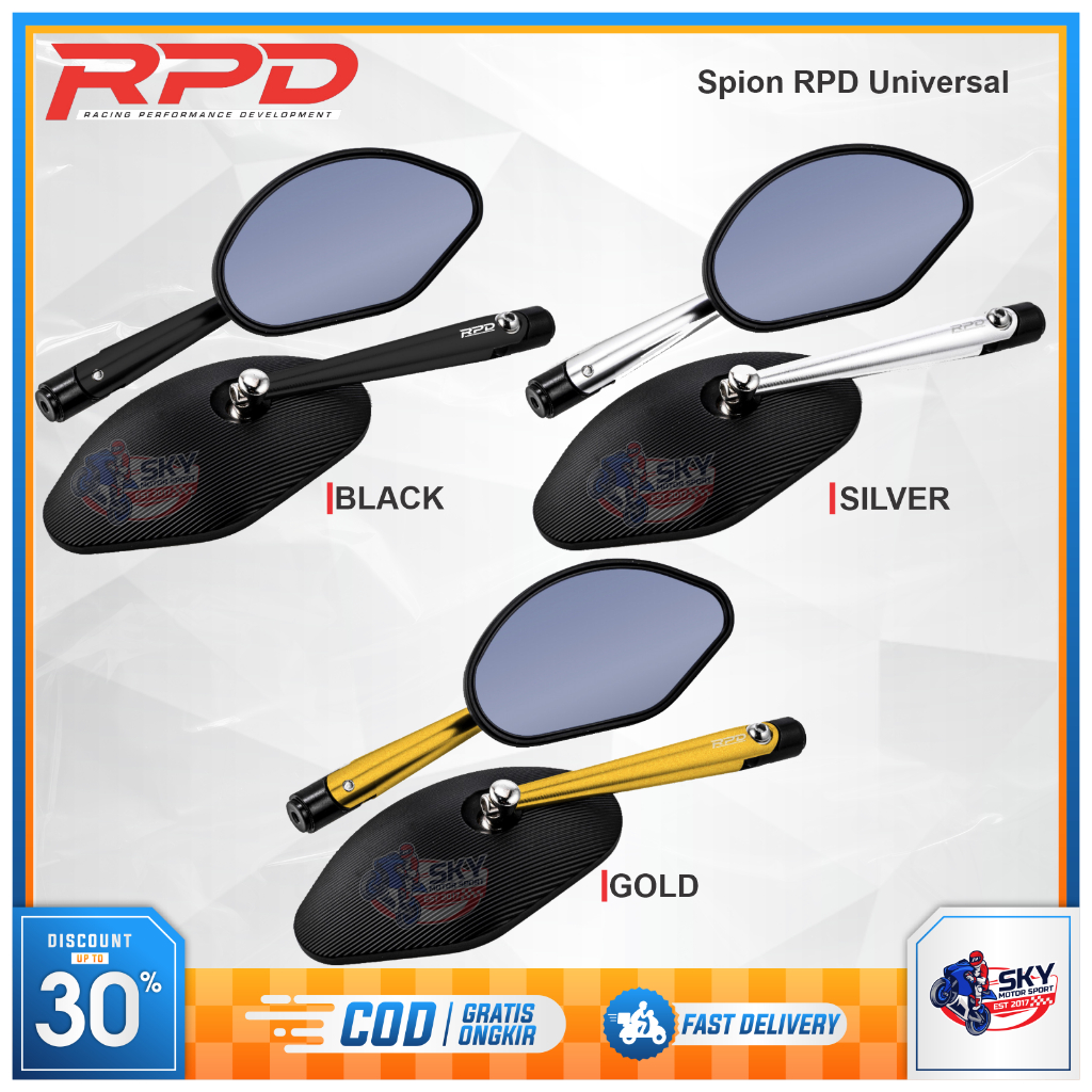 Rpd By TDR Universal Mirror For All Original Motorcycles | Shopee ...