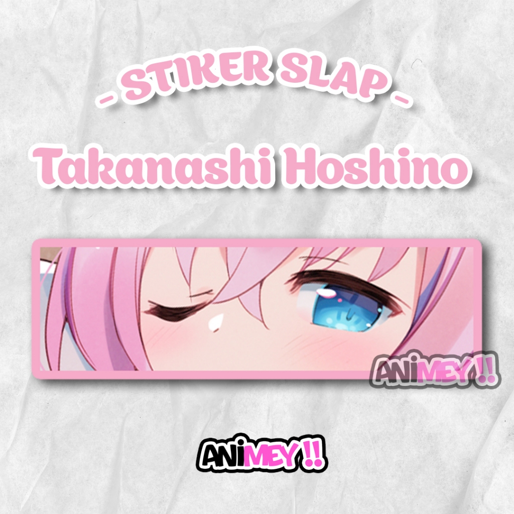 Slap Takanashi Hoshino Blue Archive Sticker/Waterproof Anime Slap ...