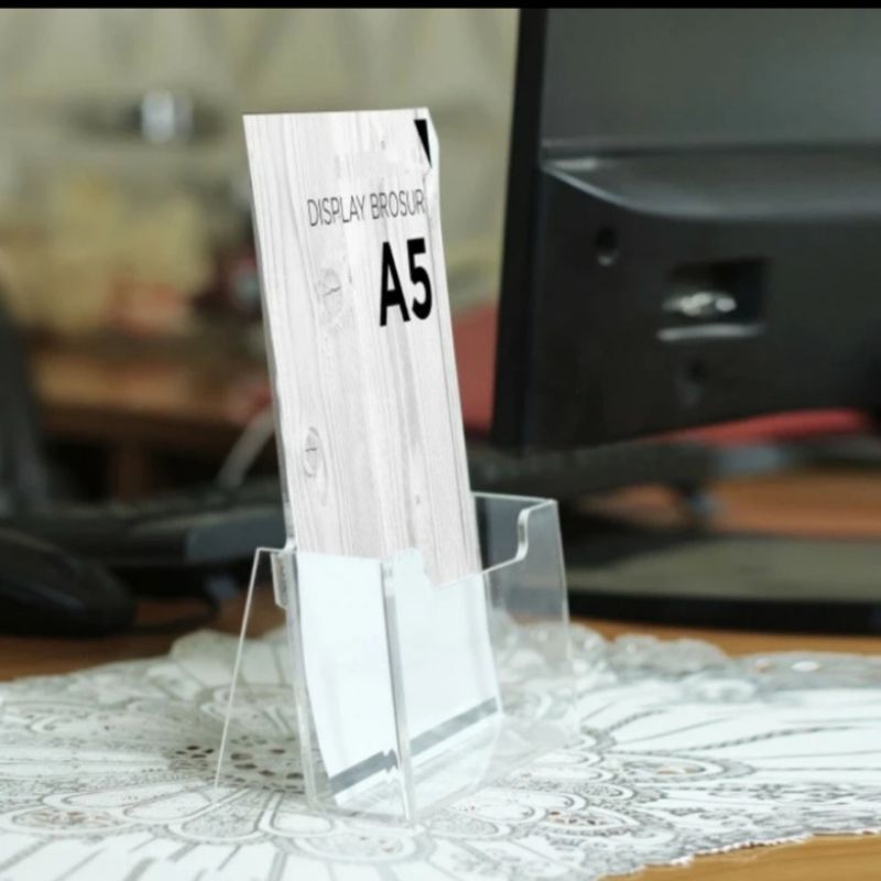 Acrylic A5 brochure holder/acrylic brochure display | Shopee Philippines