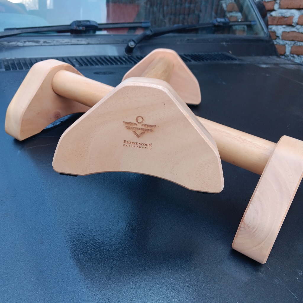 Wooden Parallettes Felon Low Parallel Handstand Push Up Bar | Shopee ...