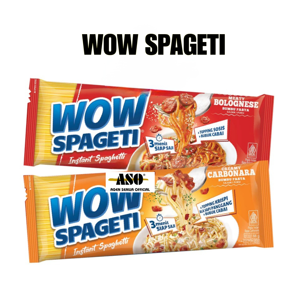 Wow Spaghetti BOLOGNESE CARBONARA Noodles 84gr!!! | Shopee Philippines