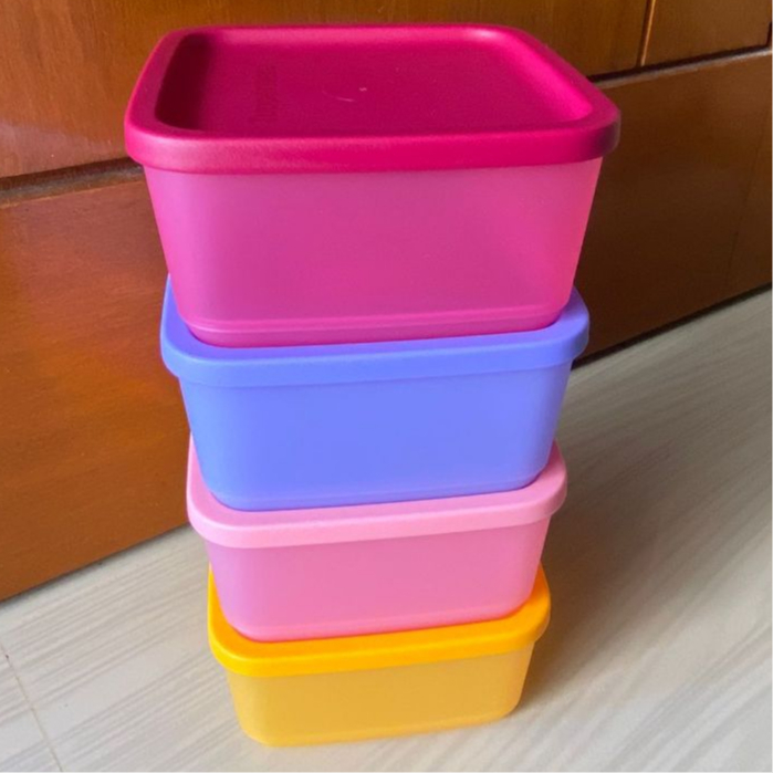 TUPPERWARE SMALL SUMMER FRESH 1PCS ECER LUNCH BOX STORAGE BOX JAR ...